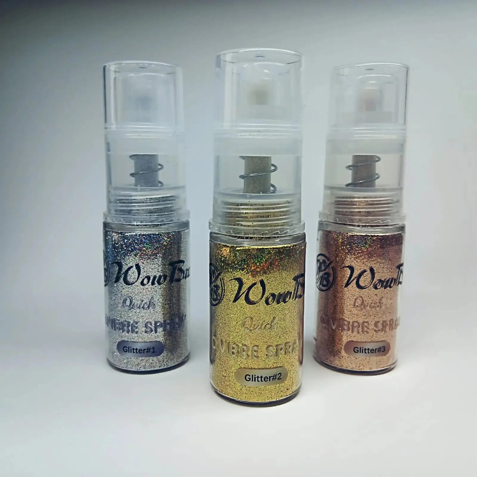 Quick Ombre Spray - 3 Main Glitter collection - WowBao Nails