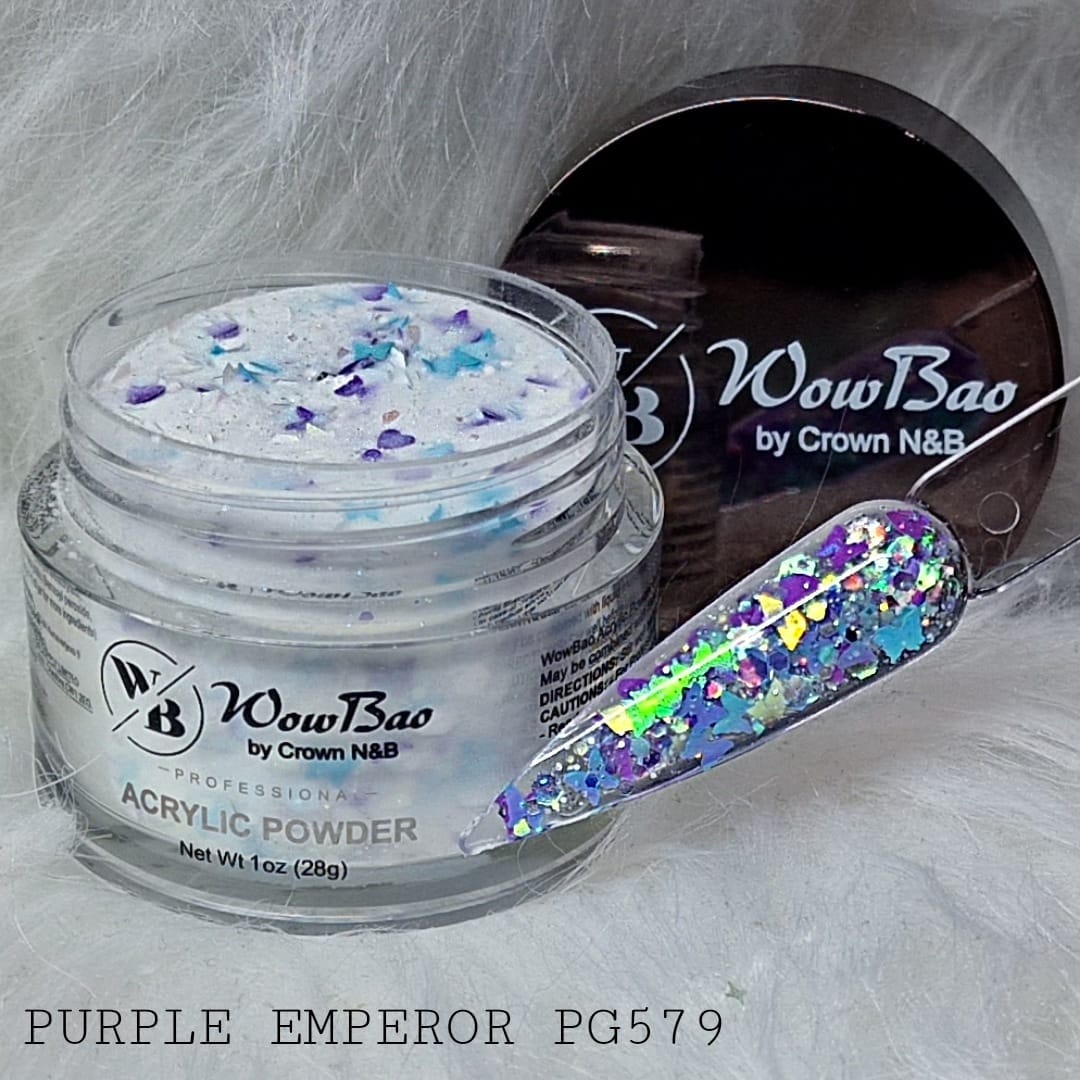 579 Purple Emperor 1oz/28g Wowbao Acrylic Powder – WowBao Nails